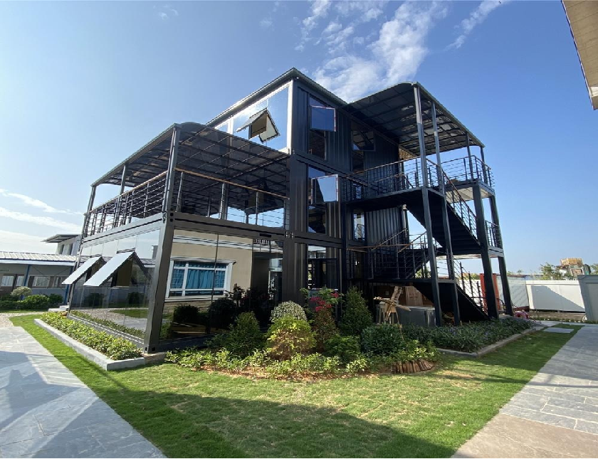 What does a modern villa built with containers loo - Dream Maker ...